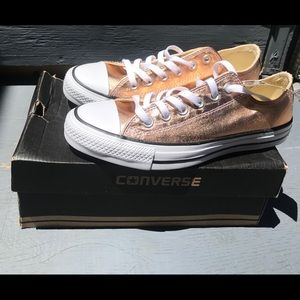 Converse | Shoes | Metallic Sunset Glowwhite Converse | Poshmark